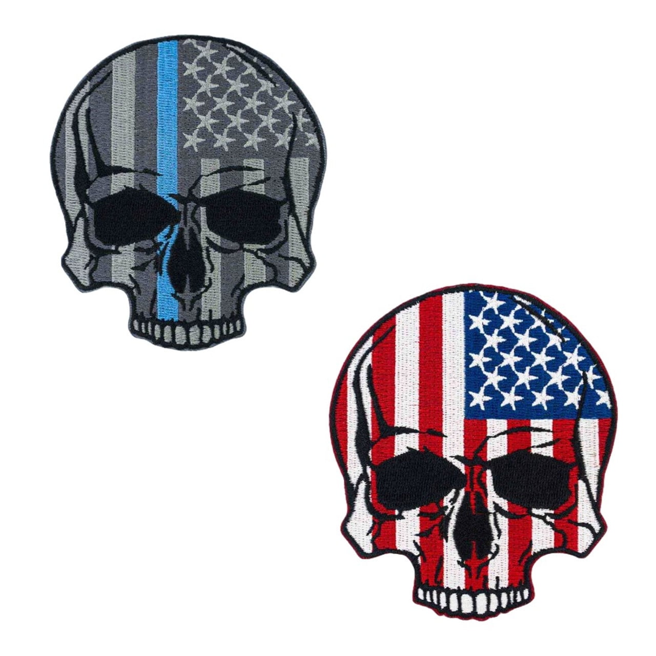 PinMart's Blue Line Skull 2 Piece Pack - Walmart.com