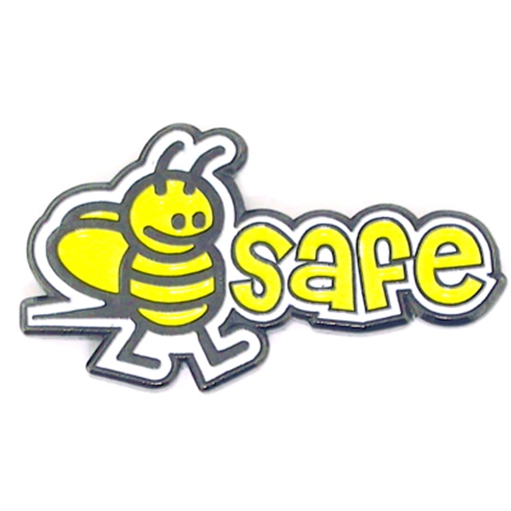 PinMart's Bummble Bee Safe Safety Enamel Lapel Pin - Walmart.com