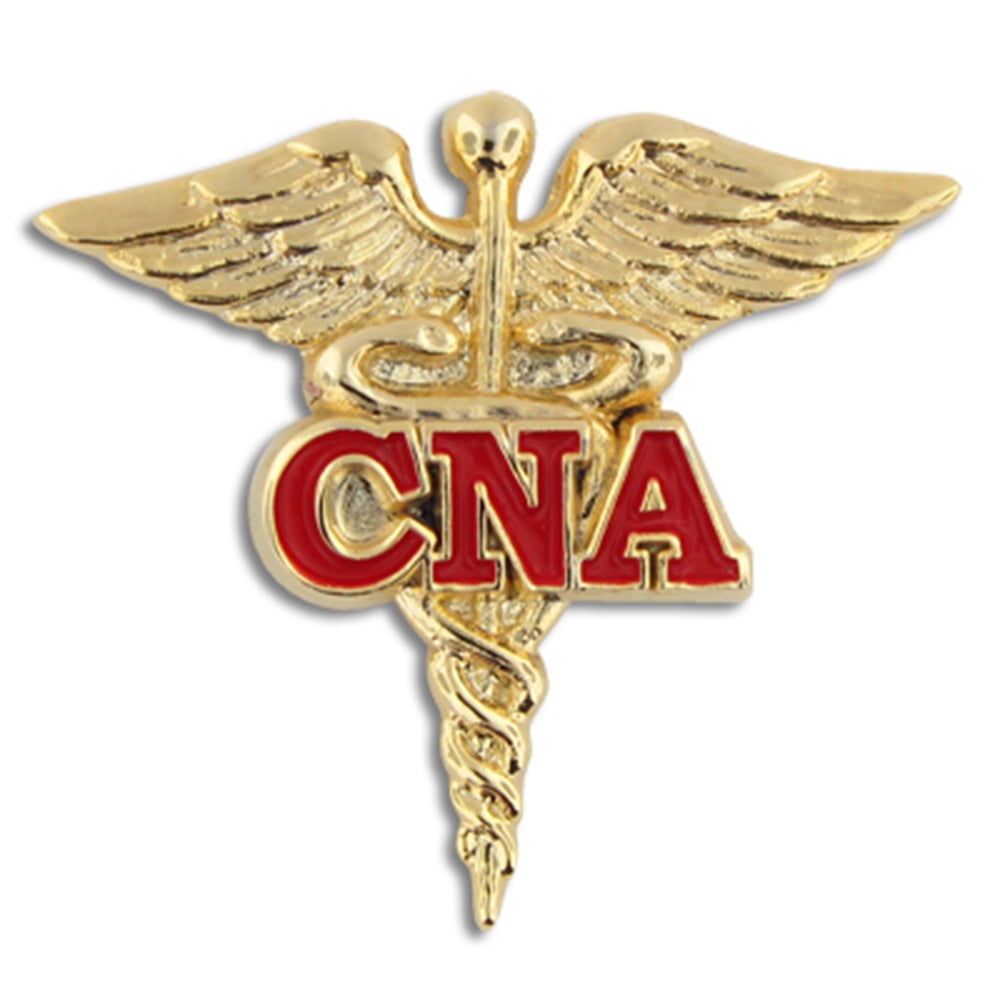 PinMart's Certified Nursing Assistant CNA Red Caduceus Lapel Pin - Walmart.com