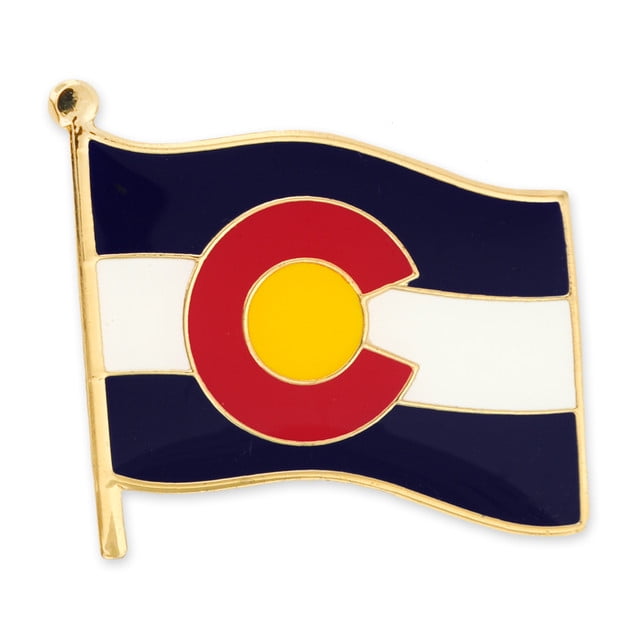 PinMart's Colorado US State Flag CO Enamel Lapel Pin - Walmart.com