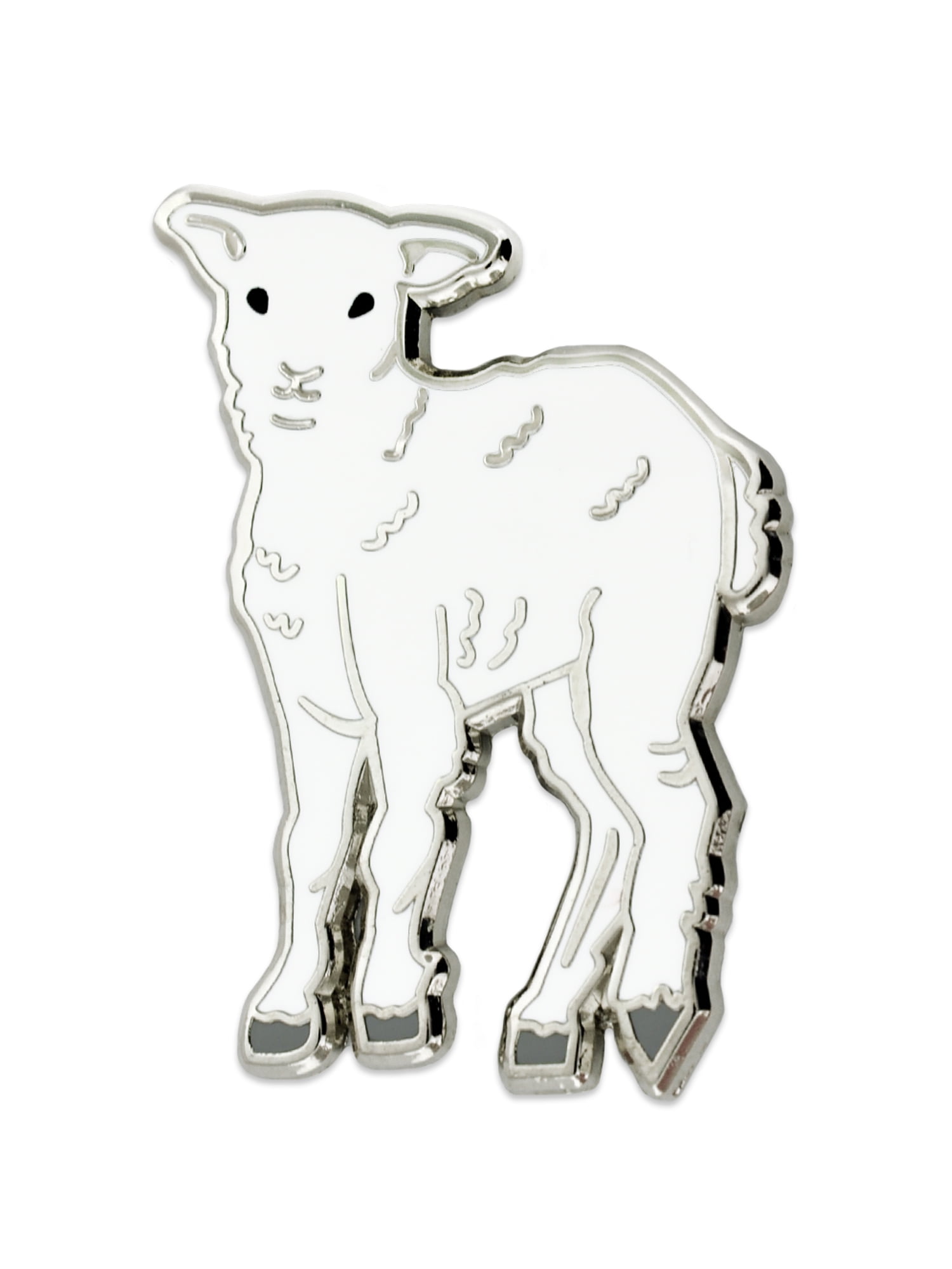 PinMart's Cute White Lamb Farm Animal Enamel Lapel Pin - 25 Pack ...