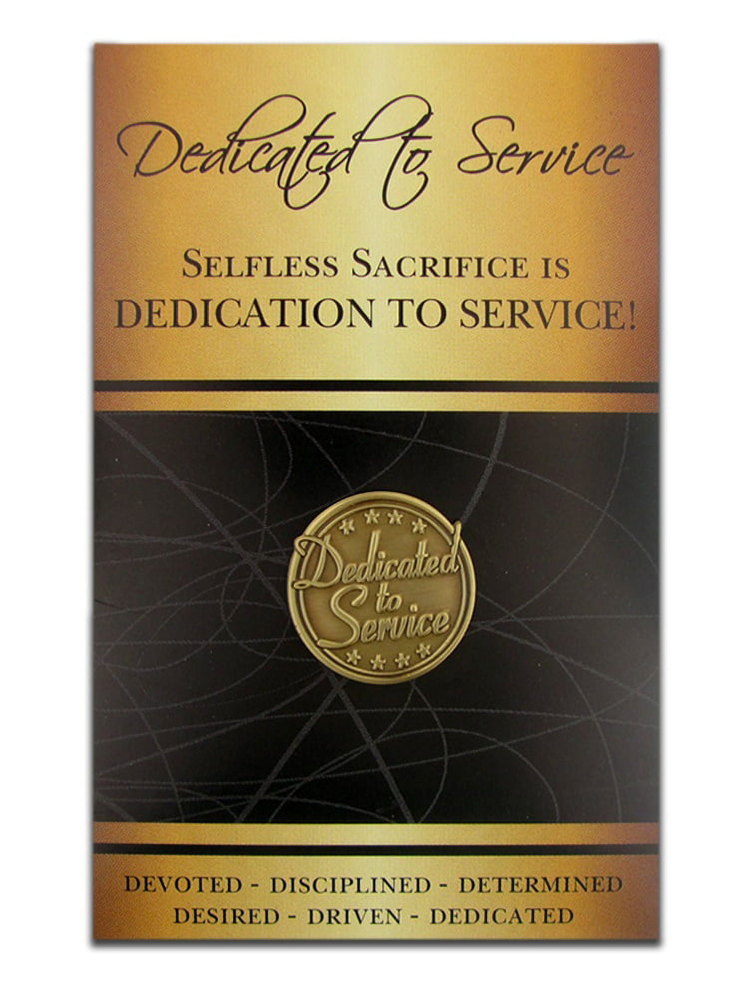 PinMart's Dedicated to Service Pin with Card - 10 PACK - Walmart.com