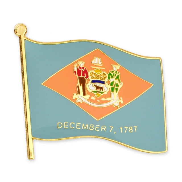 PinMart's Delaware US State Flag DE Enamel Lapel Pin - 100 Pack ...