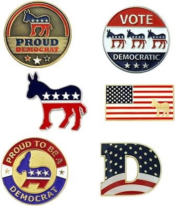 PinMart's Democratic Patriotic Political Lapel Pin - Walmart.com