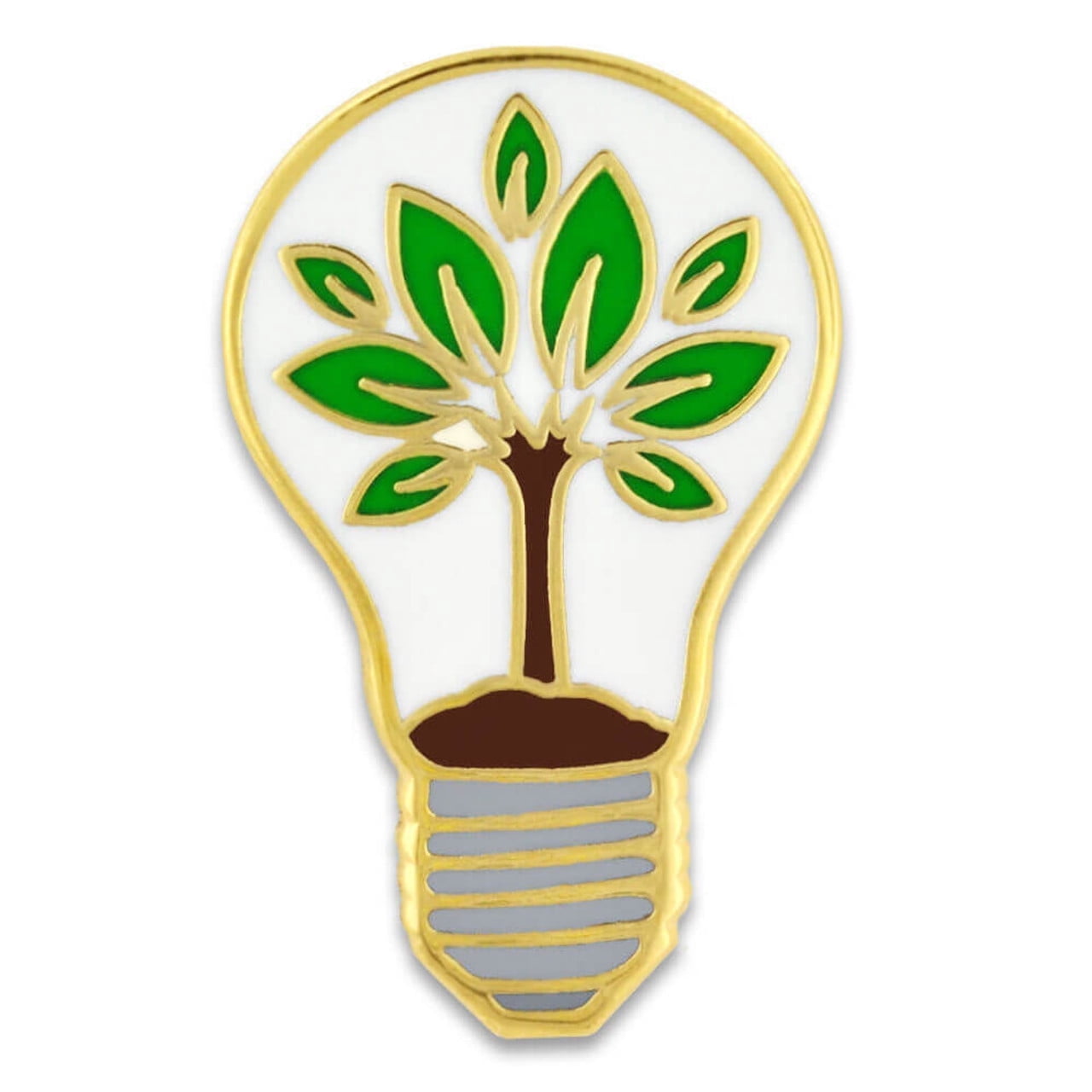 PinMart's Eco-Friendly Light Blub Environmental Awareness Enamel Lapel ...