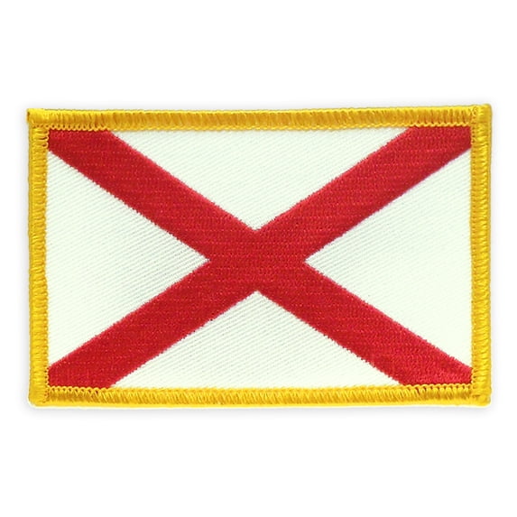 PinMart's Embroidered US State Flag Patch- Alabama Flag - Walmart.com