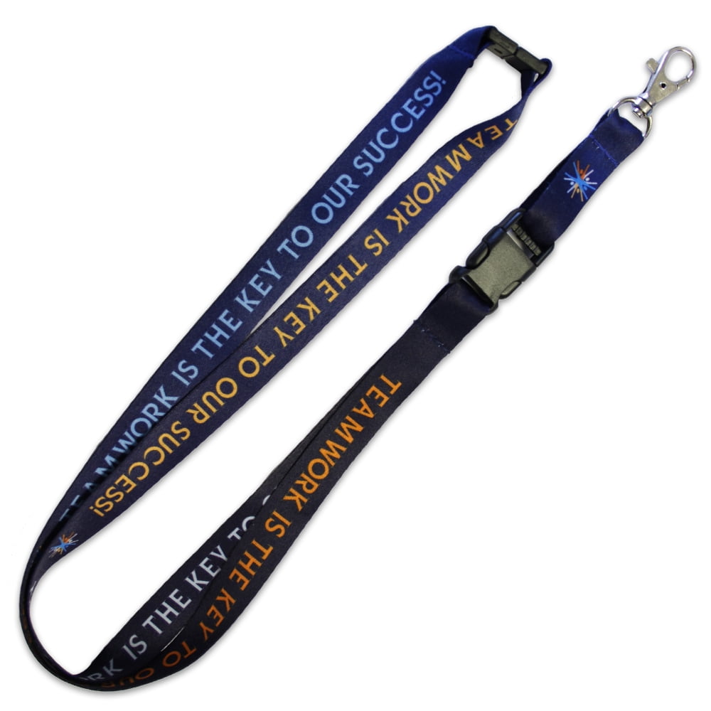 PinMart's Full Color Corporate Teamwork Lanyard w/ Safety Release ...