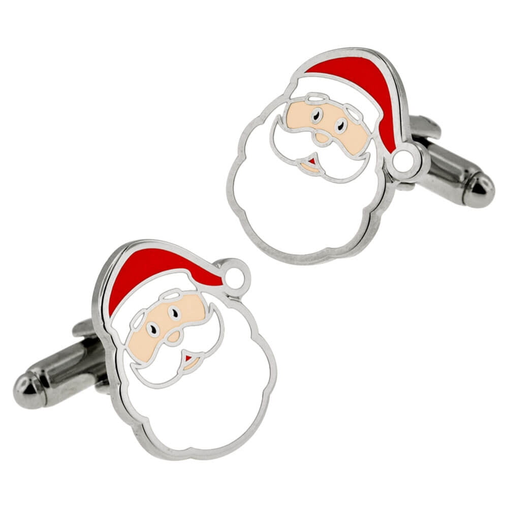 PinMart's Fun Christmas Santa Clause Christmas Cufflinks Set in a Gift ...