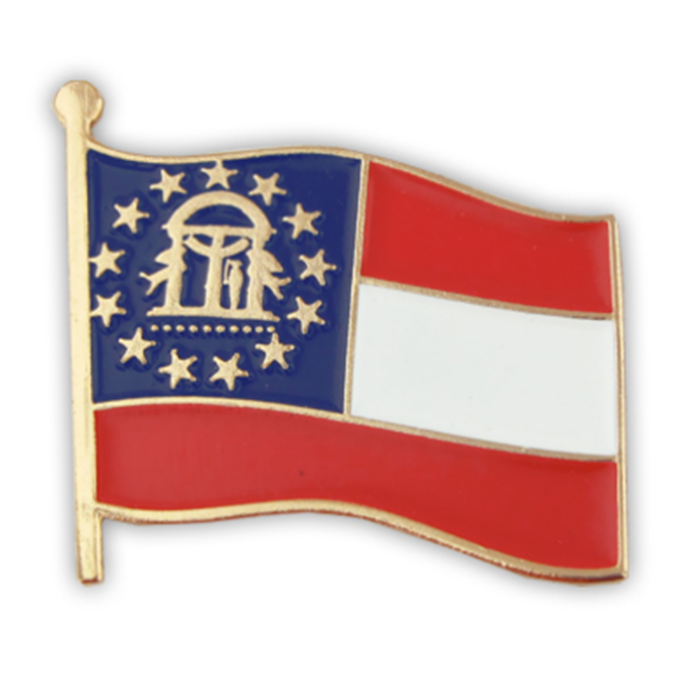 PinMart's Georgia US State Flag GA Enamel Lapel Pin - 25 Pack - Walmart.com