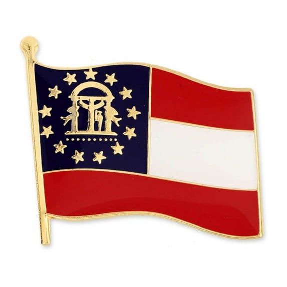 PinMart's Georgia US State Flag GA Enamel Lapel Pin - 50 Pack - Walmart.com
