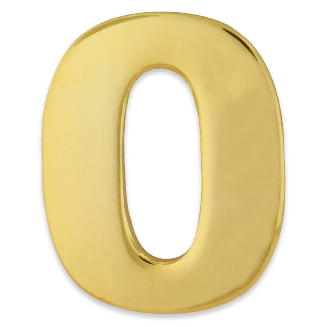 PinMart's Gold Number Zero 0 Lapel Pin Anniversary Birthday Number ...
