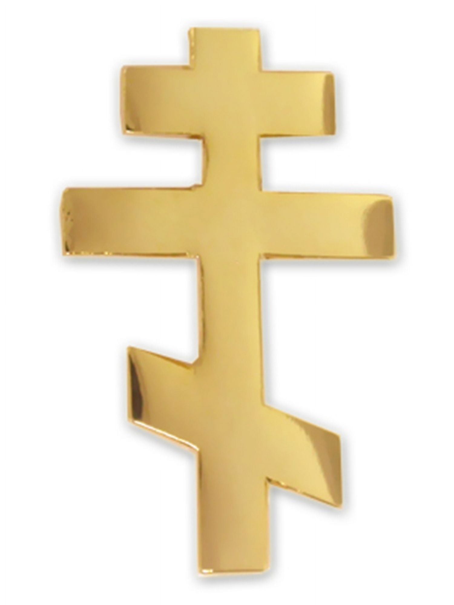 PinMart's Gold Plated Eastern Orthodox Patriarchal Cross Religious ...