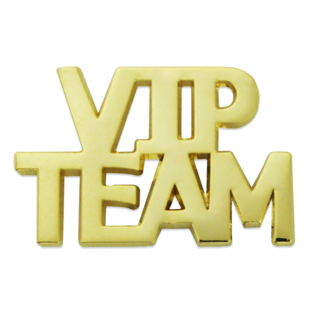 PinMart's Gold Plated VIP Team Corporate Lapel Pin - Walmart.com