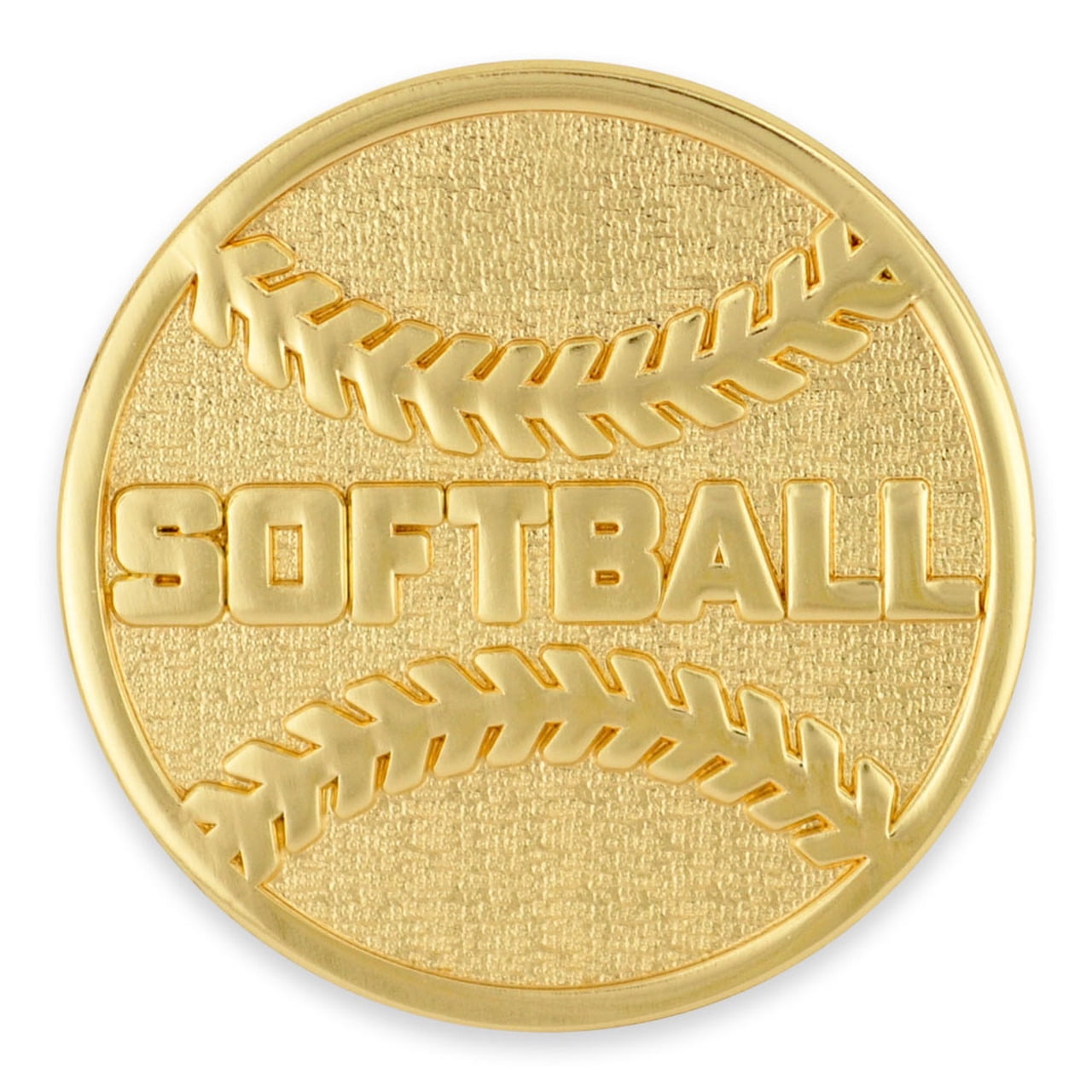PinMart's Gold Softball Letterman Jacket Pin - Walmart.com