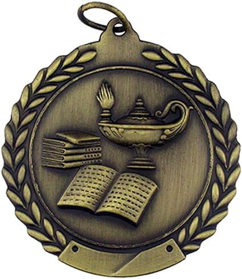 PinMart's Lamp of Knowledge Award Single and Bulk Medals - Walmart.com