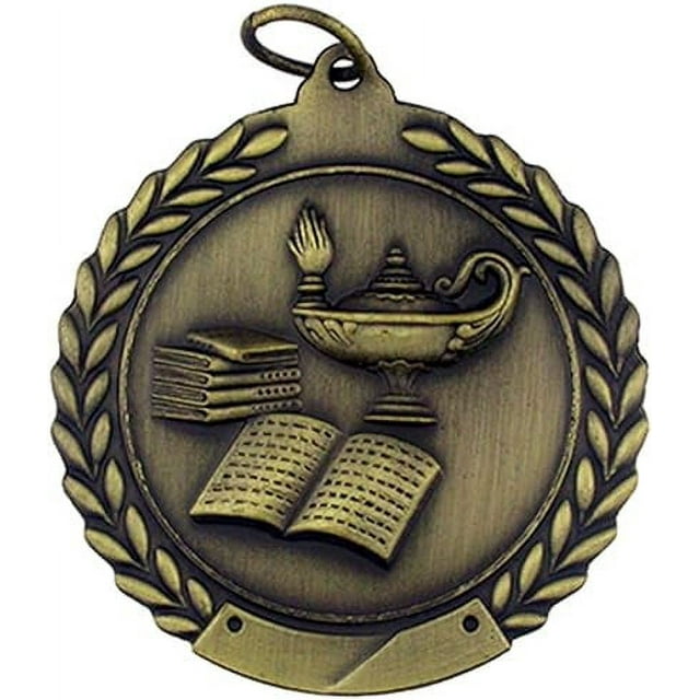 PinMart's Lamp of Knowledge Award Single and Bulk Medals - Walmart.com