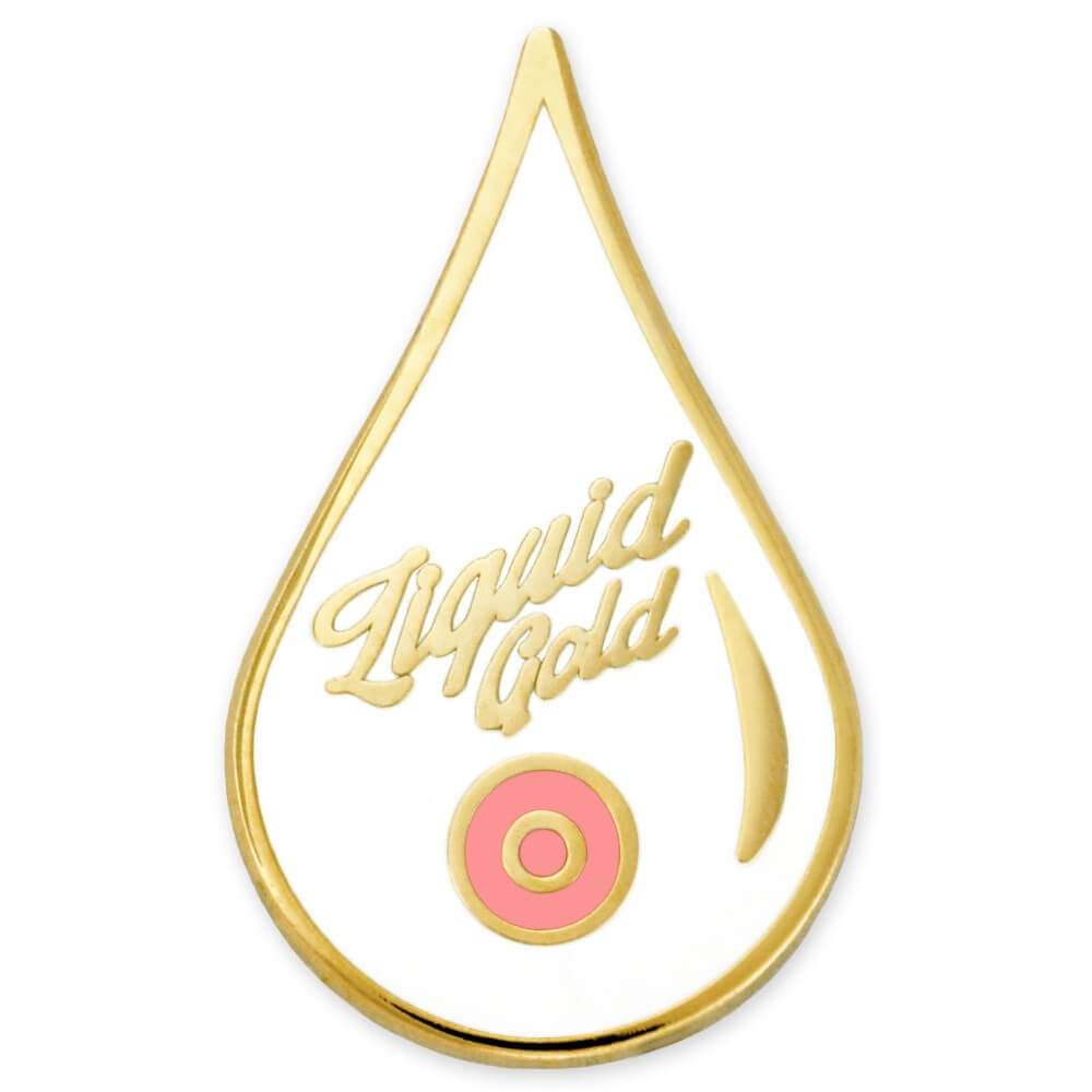 PinMart's Liquid Gold Breastmilk Breastfeeding New Mom Enamel Lapel Pin ...