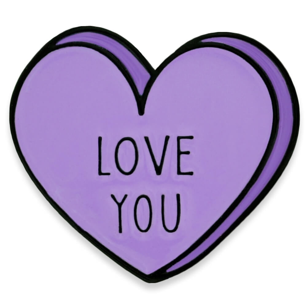 PinMart's Love You Candy Heart Valentine's Day Enamel Lapel Pin - 5 ...