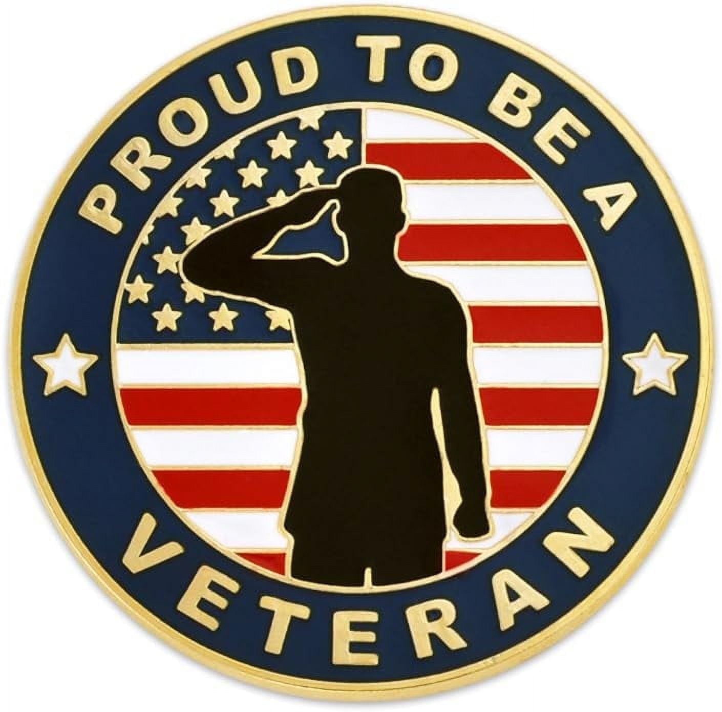 PinMart's US Military Pride, Patriotic Veteran American Flag Enamel ...