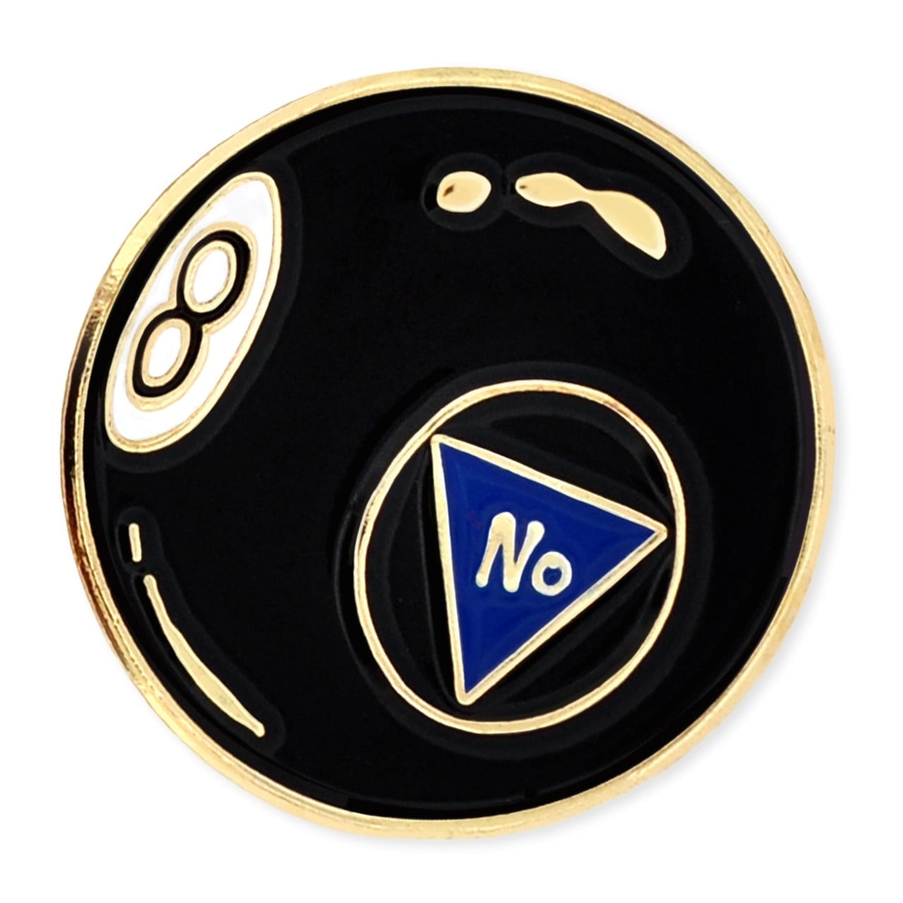 PinMart's Magic Ball Enamel Pin - 25 Pack - Retro 8 Ball Lapel Accessory for Backpacks, Bags ...