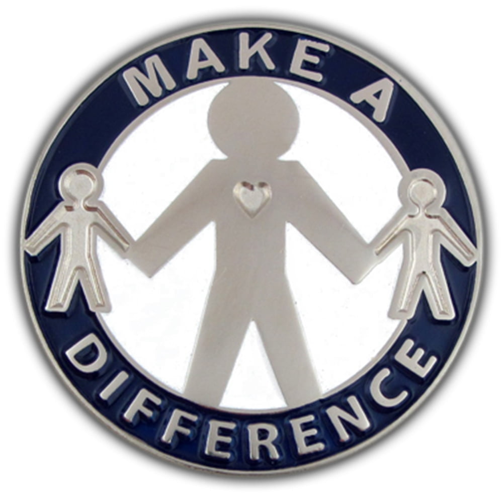 PinMart's Make a Difference Motivational Enamel Lapel Pin - Walmart.com