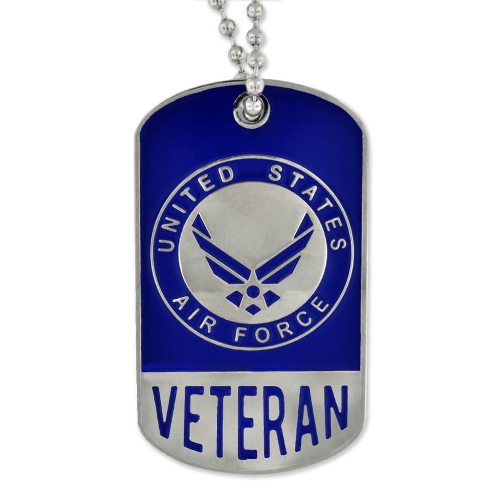 PinMart's Military USAF Air Force Dog Tag Veteran Gift - Walmart.com