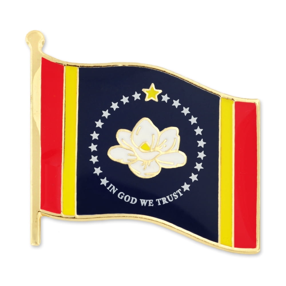 PinMart's Mississippi US State Flag MS Enamel Lapel Pin - 100 Pack ...