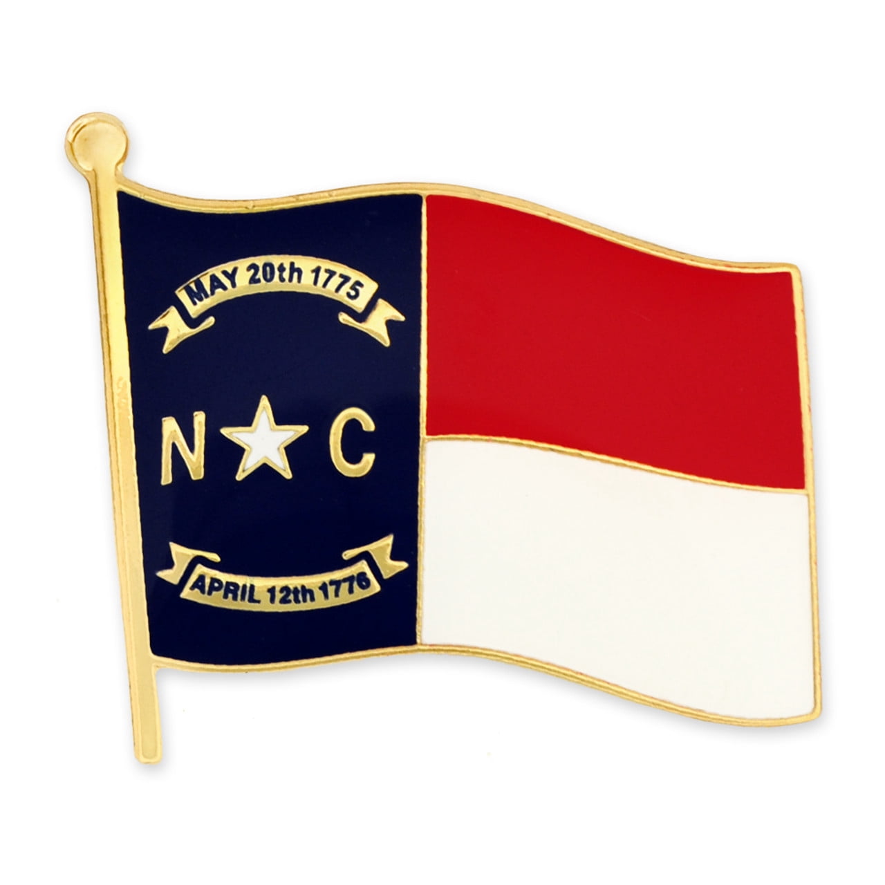 PinMart's North Carolina US State Flag NC Enamel Lapel Pin 1" - 50 Pack ...