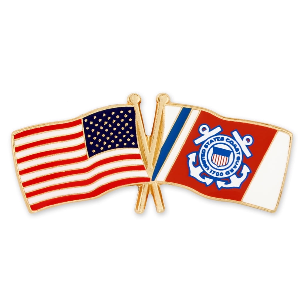 PinMart's Officially Licensed U.S. Coast Guard & U.S.A. Flag Pin ...