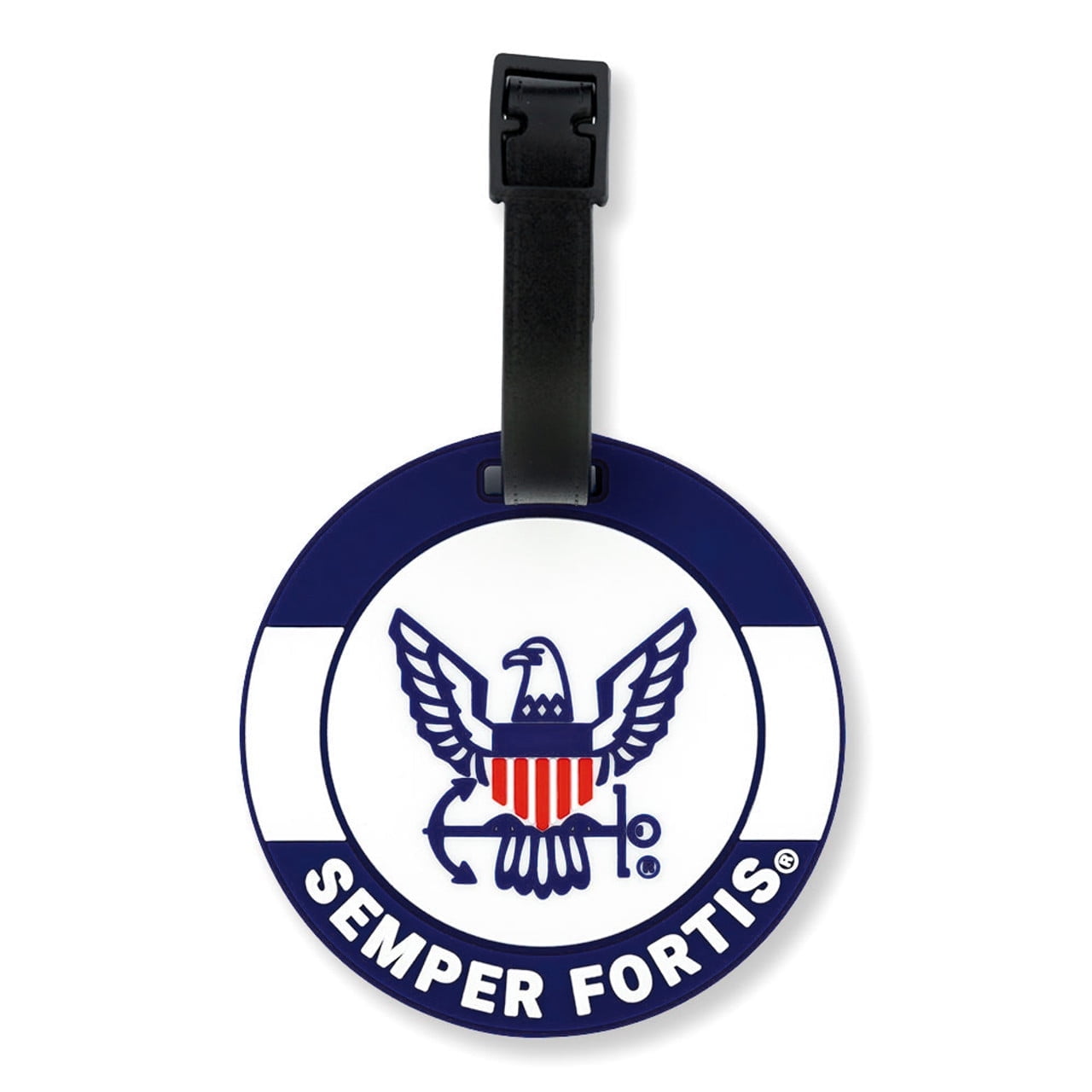PinMart's Officially Licensed U.S. Navy PVC Luggage Tag – 3" Round ...
