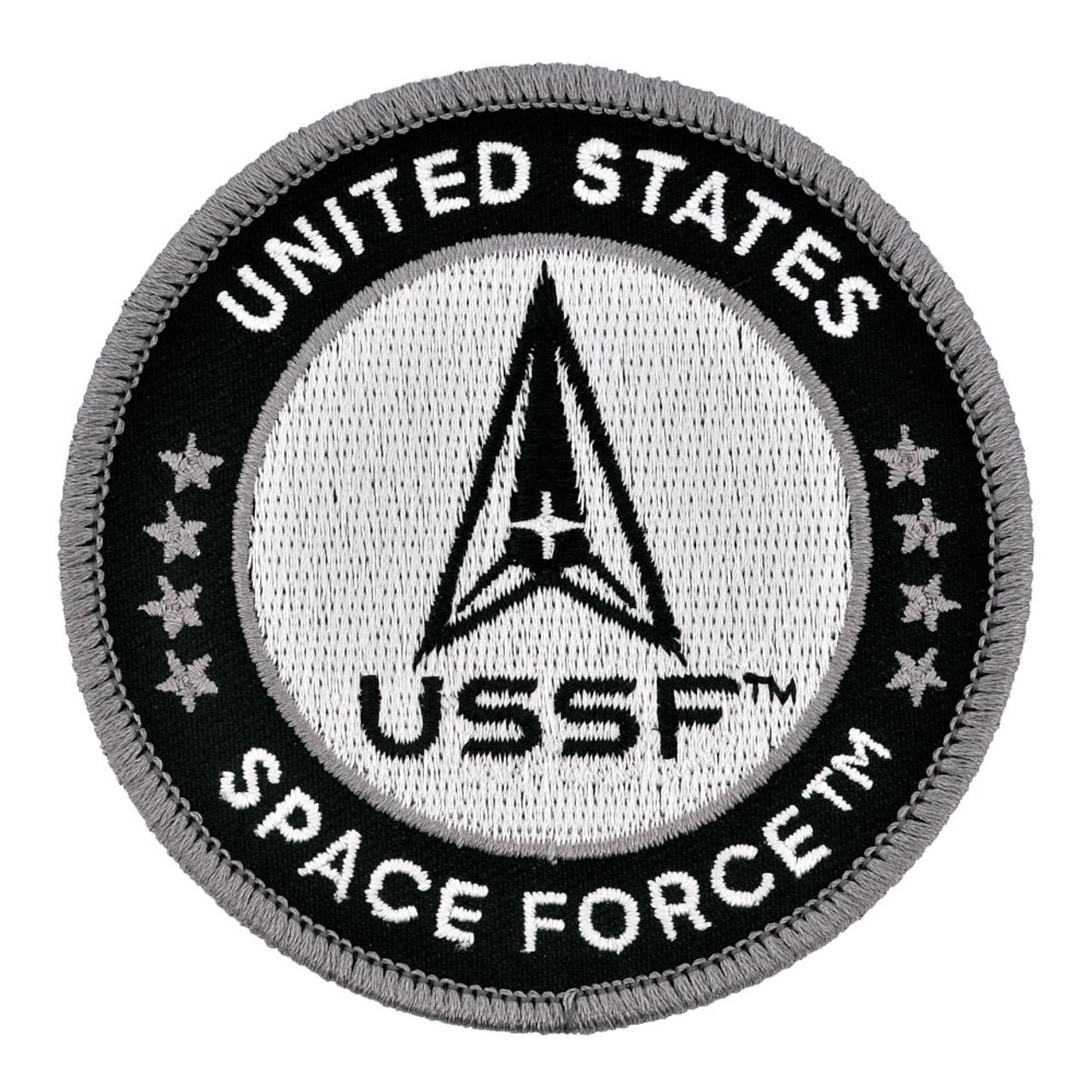 PinMart's Officially Licensed U.S. Space Force Round Logo Embroidered Patch – Velcro - 10 Pack ...