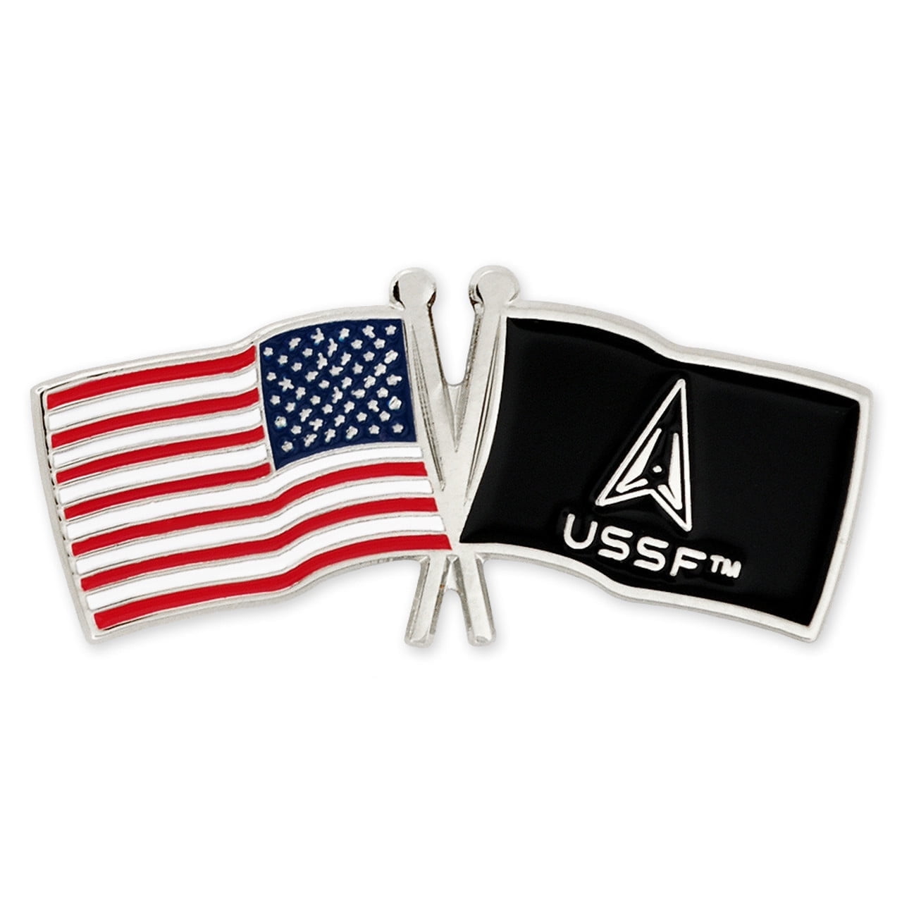 PinMart's Officially Licensed U.S. and U.S.S.F. Flag Pin - Walmart.com
