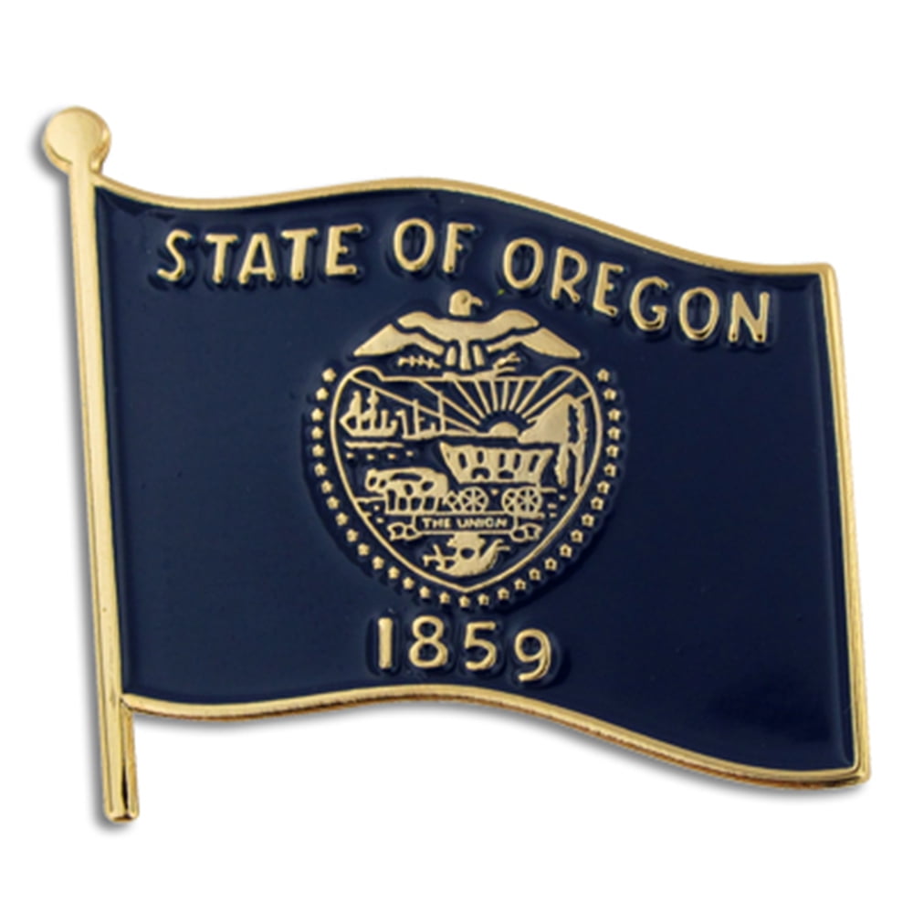 PinMart's Oregon US State Flag OR Enamel Lapel Pin 1" - Walmart.com