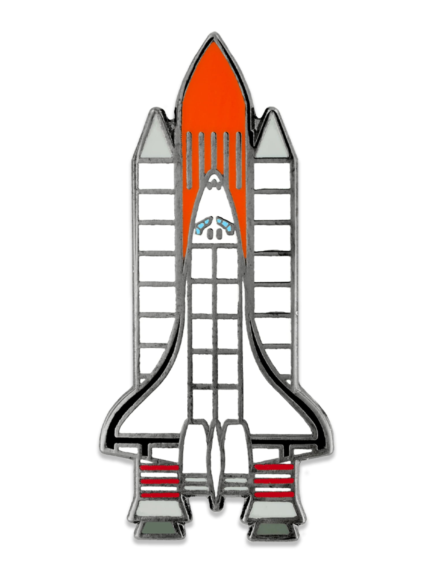 PinMart's Outer Space Rocketship Outerspace Lover Fun Cool Lapel Pin ...