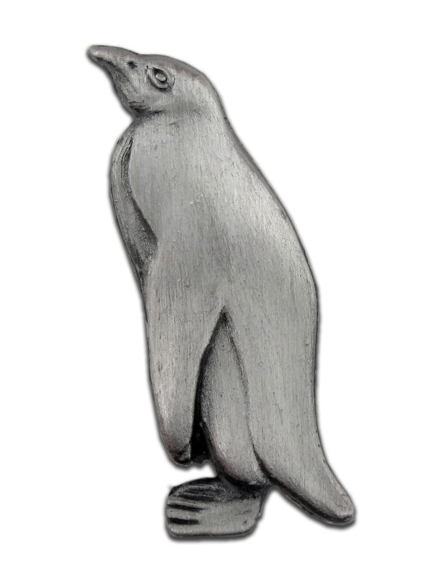 PinMart's Penguin Zoo Animal Lapel Pin - Antique Silver - Walmart.com
