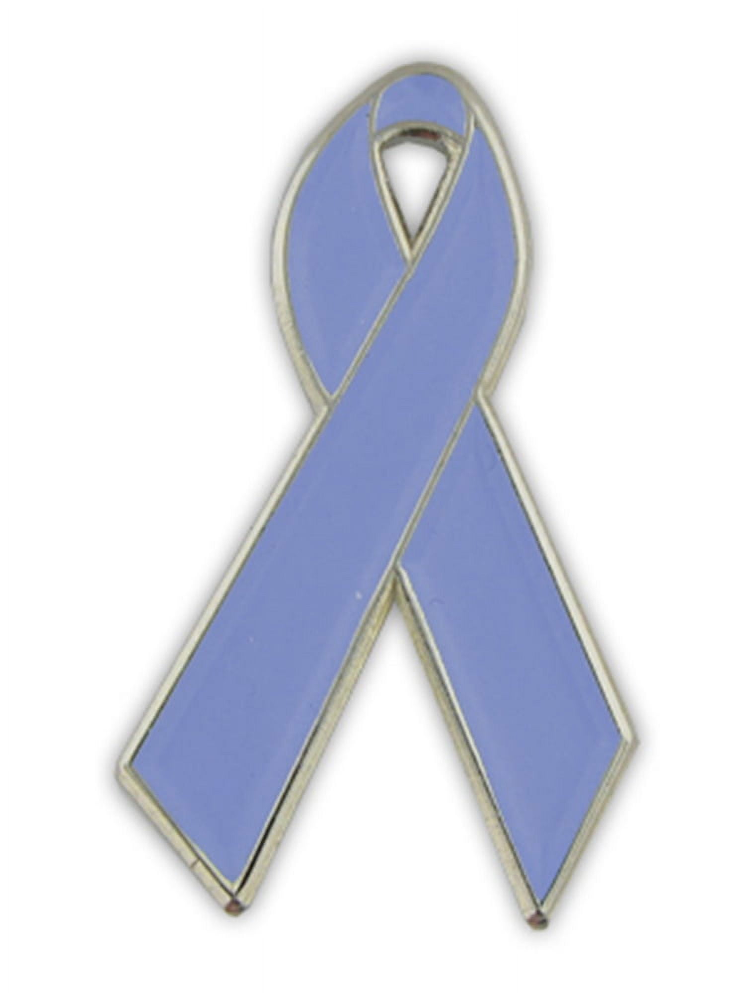PinMart's Periwinkle Blue Awareness Ribbon Enamel Lapel Pin - Stomach ...