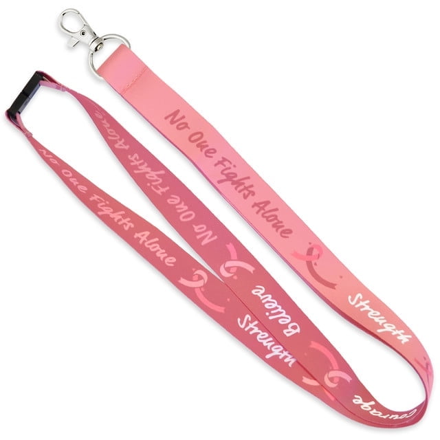 PinMart's Pink Awareness Ribbon Lanyard - Walmart.com