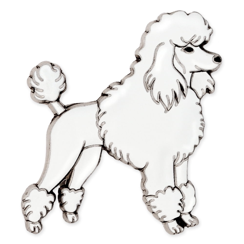 PinMart's Poodle Lapel Pin - 3D Enamel Dog Pin for Poodle Lovers, Cute ...