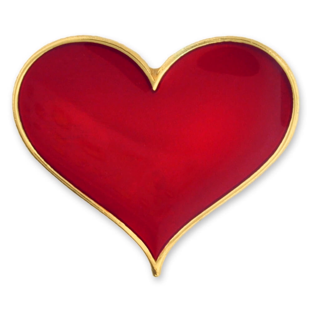 PinMart's Red Heart Valentine's Day Magnetic Enamel Lapel Pin - 25 Pack ...