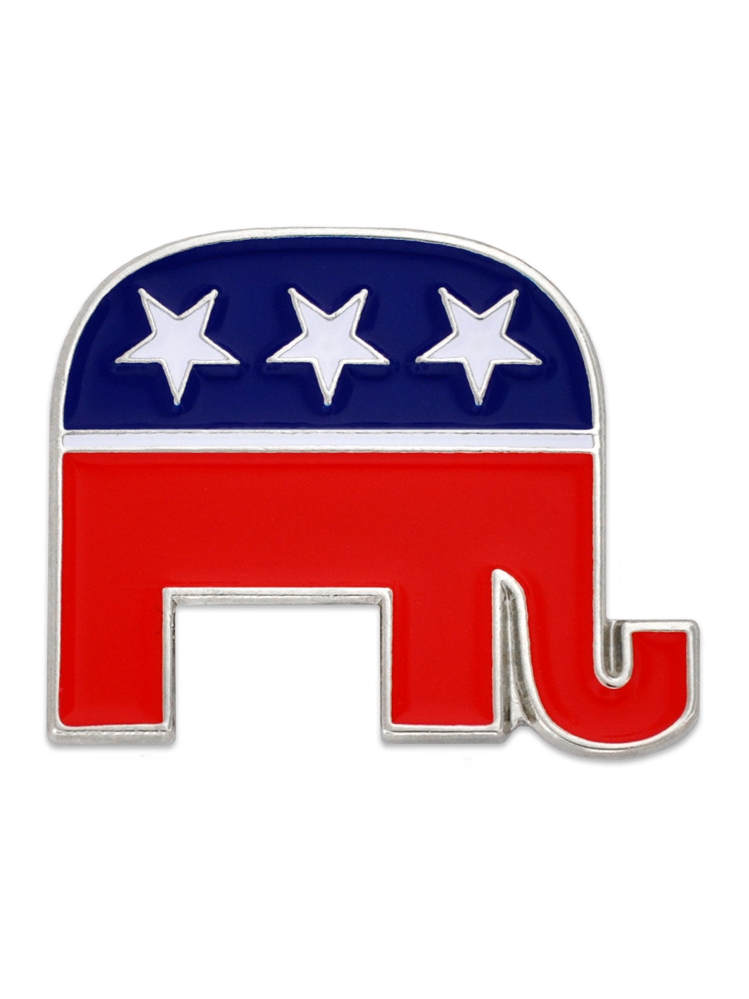 PinMart's Republican Elephant Patriotic Political Lapel Pin - Walmart.com