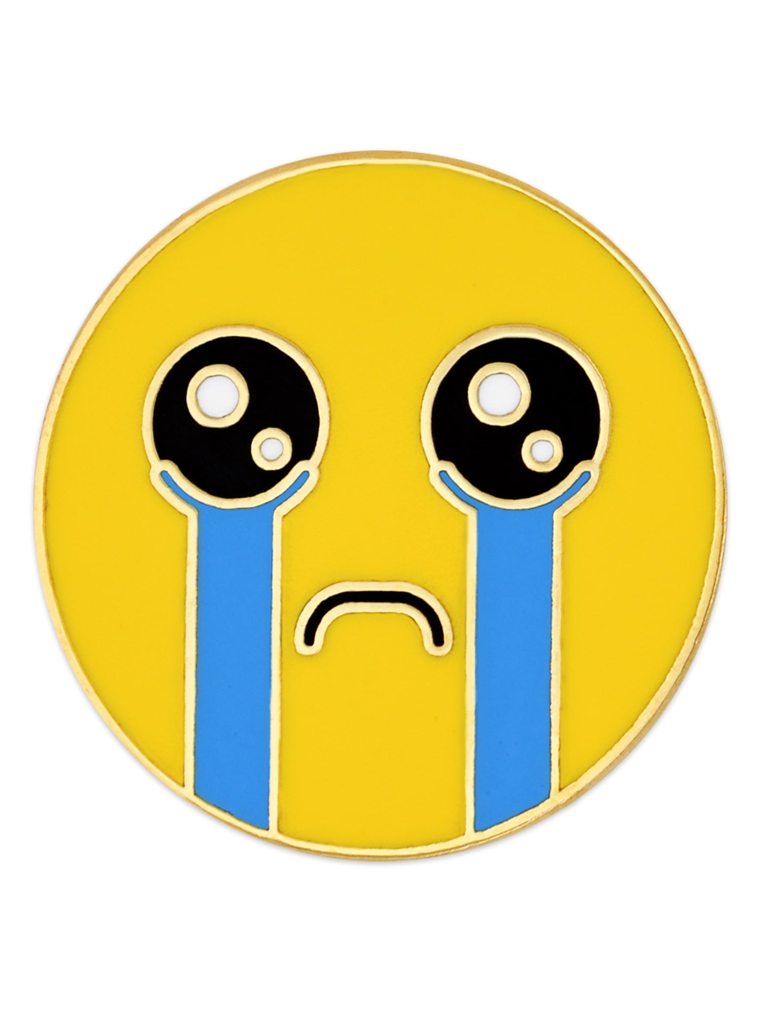 PinMart's Sad Crying Face Tears Enamel Lapel Pin - Walmart.com
