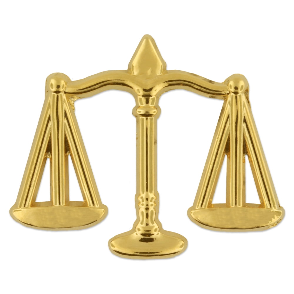 PinMart Scales of Justice Lawyer Gift Gold Lapel Pin - Great Unisex ...