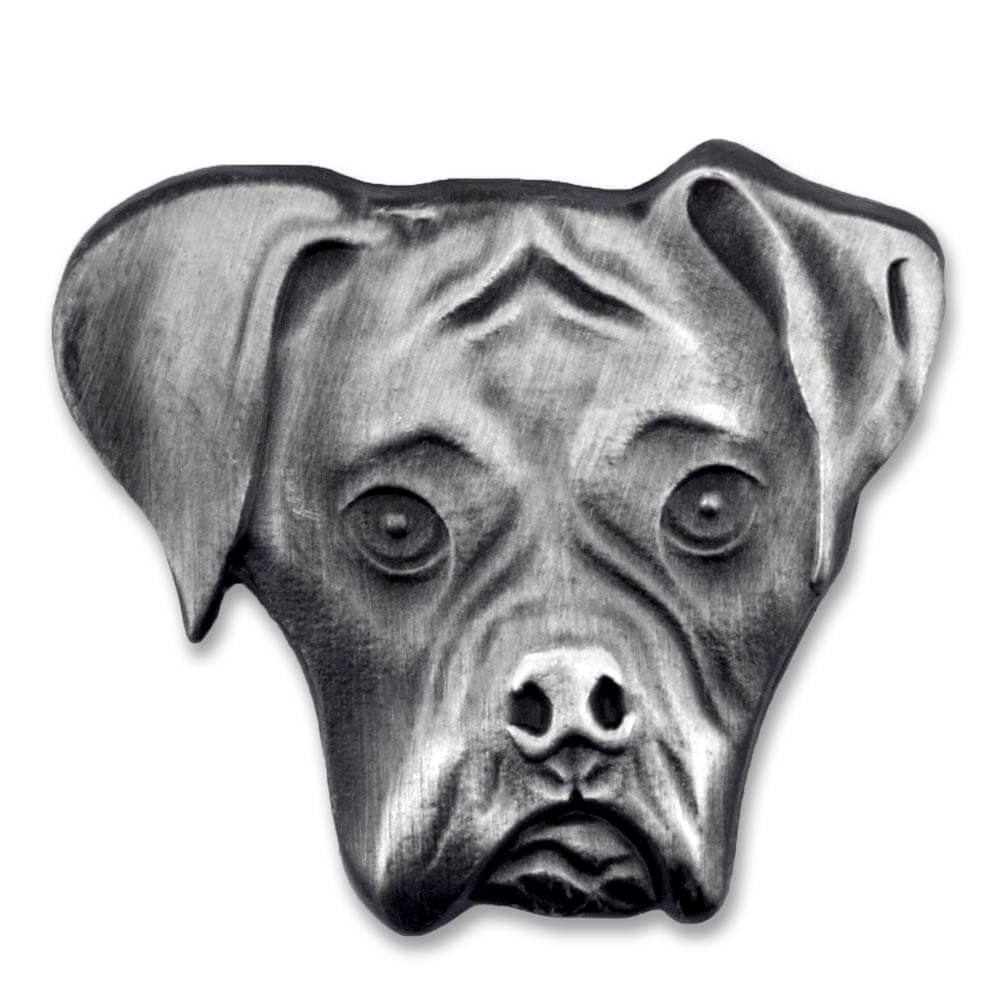 PinMart's Silver 3D Boxer Dog Breed Dog Lover Lapel Pin - Walmart.com