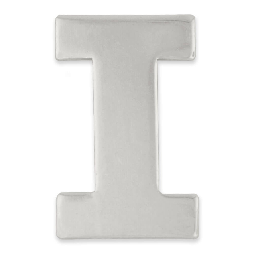 PinMart's Silver Letter I Alphabet Lapel Pin - Walmart.com
