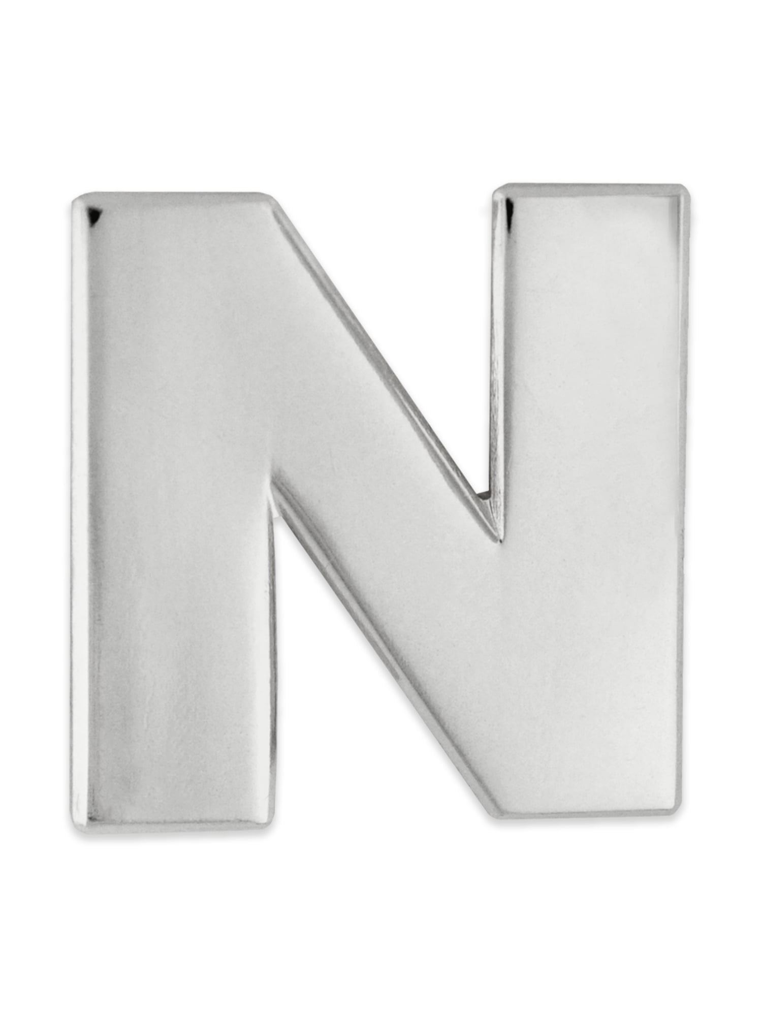PinMart's Silver Letter N Alphabet Lapel Pin - 5 Pack of Unisex Lapel ...