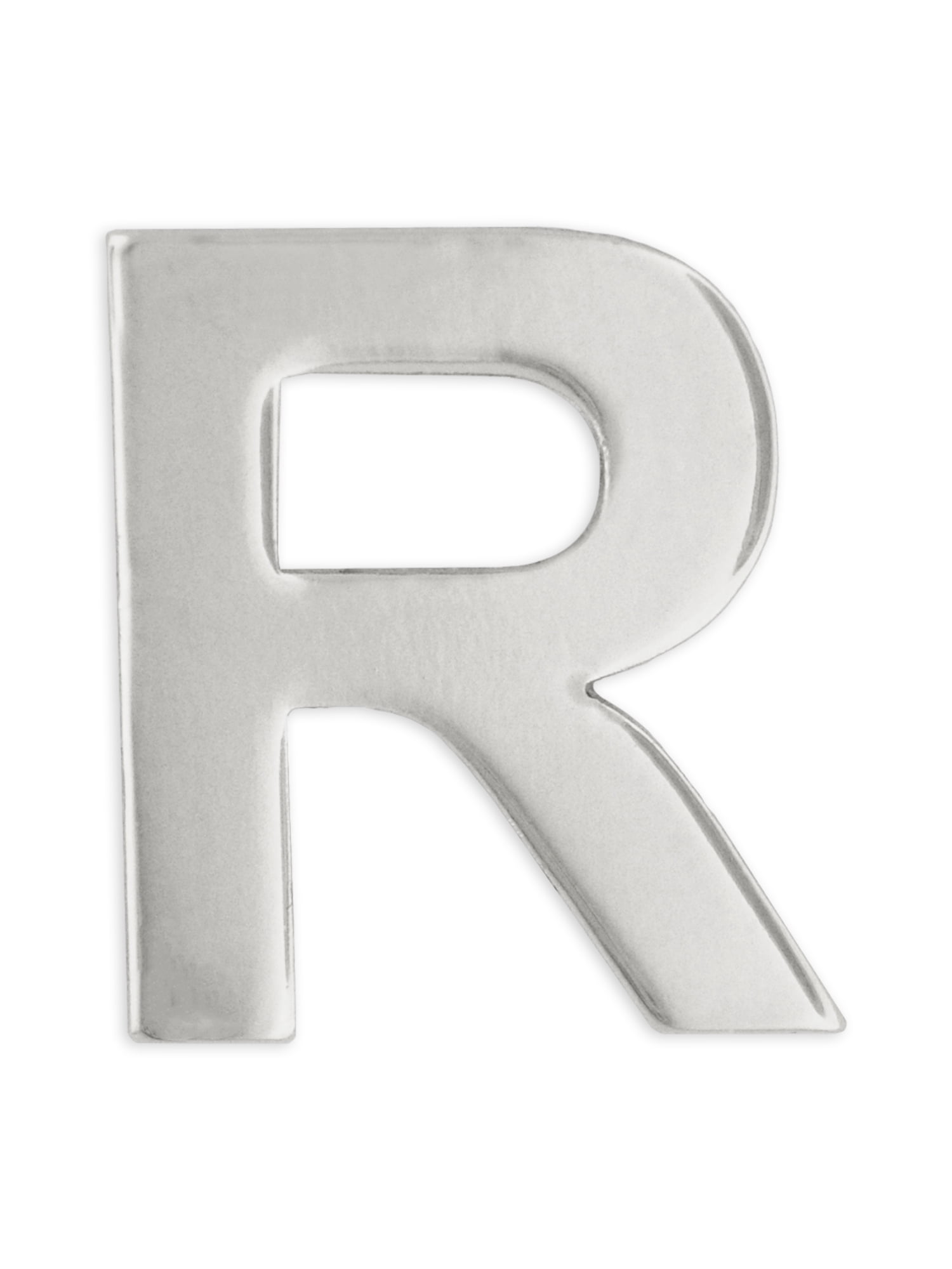 PinMart's Silver Letter R Alphabet Lapel Pin - Walmart.com