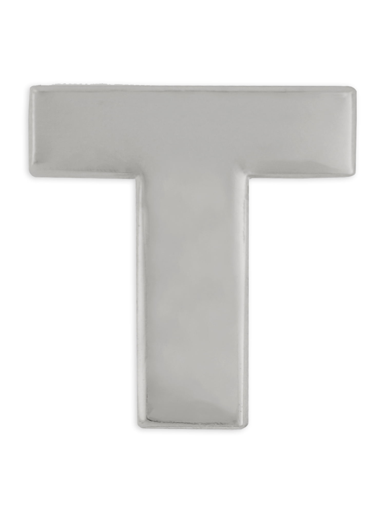 PinMart's Silver Letter T Alphabet Lapel Pin - Walmart.com