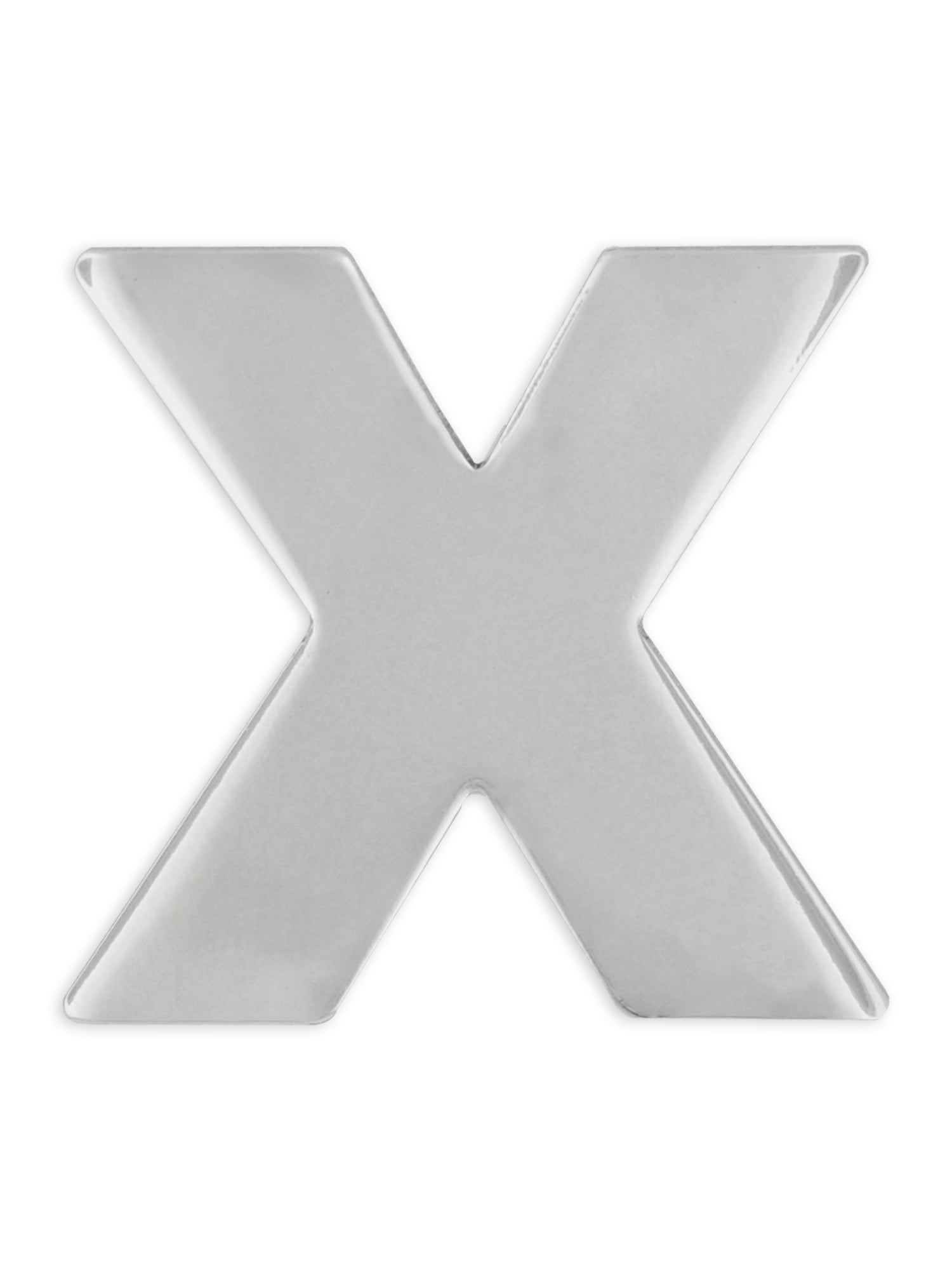 PinMart's Silver Letter X Alphabet Lapel Pin - Walmart.com