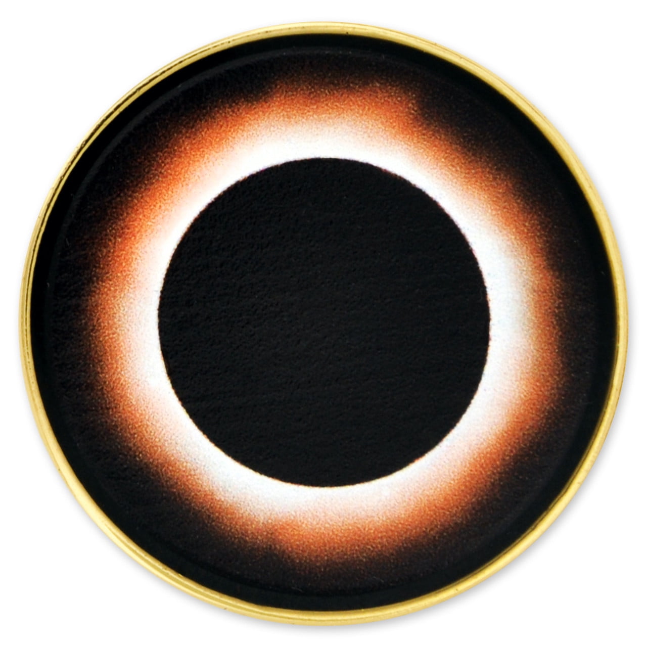 PinMart's Solar Eclipse Pin - Unisex Gold Plated Lapel Pin for Teens ...