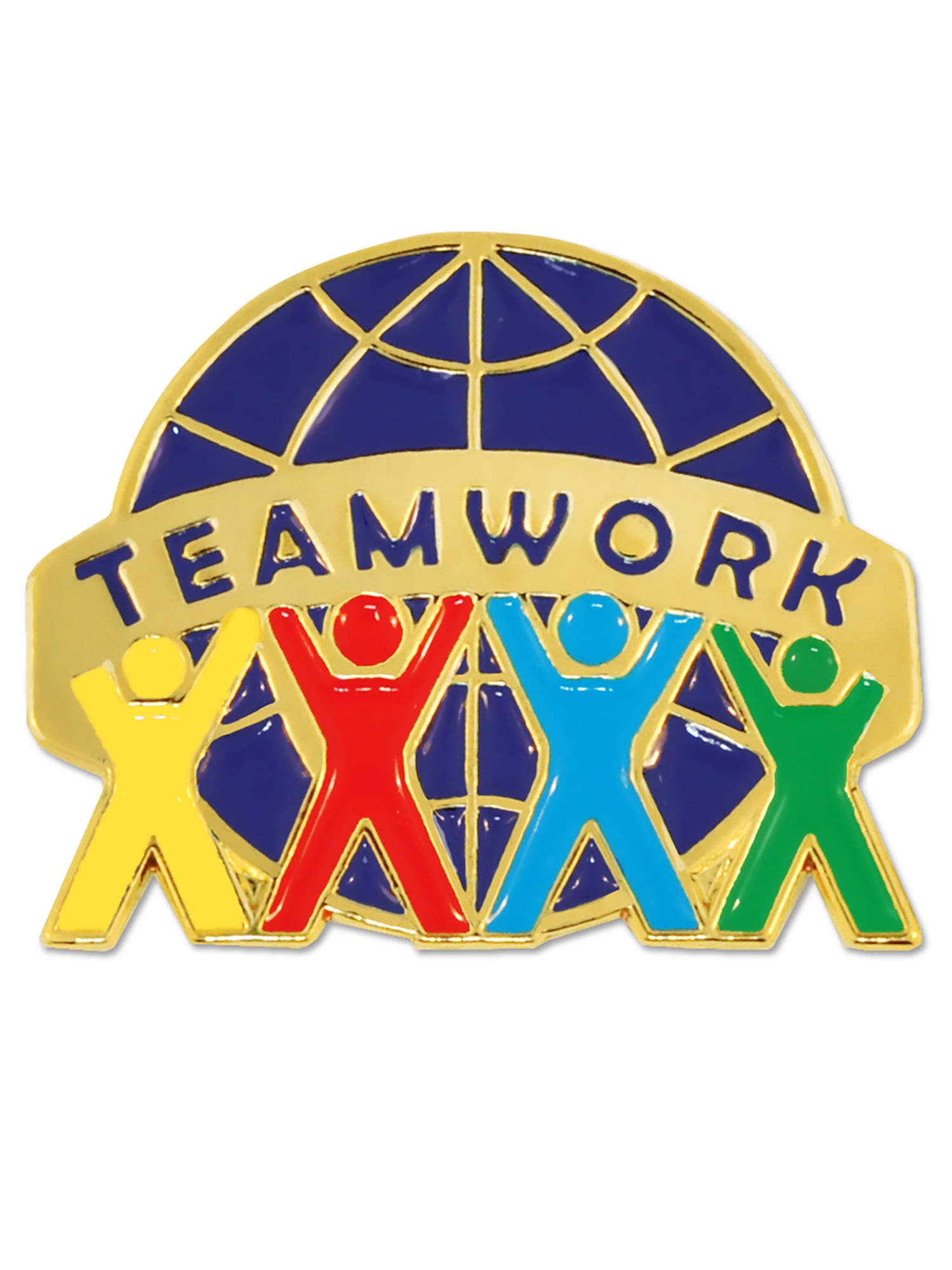 PinMart's Teamwork Employee Recognition Award Enamel Lapel Pin ...